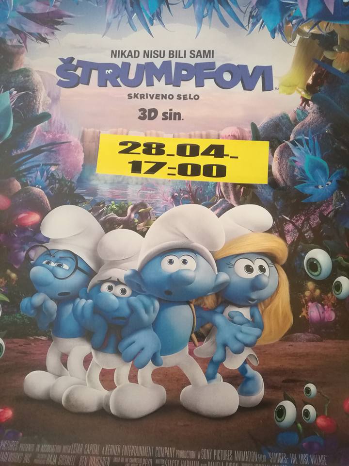 Štrumpfovi – Skriveno selo, 3D sinhronizovani crtani film – Turistička ...